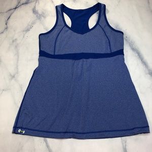 Lucy | Tops | Lucy Heathered Blue Mesh Racerback Athletic Tank | Poshmark